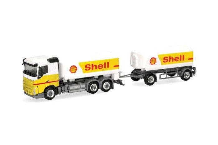 Herpa - Volvo FH Tank Truck and Trailer - Assembled - Shell (white ...