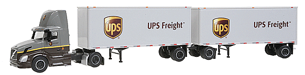 HLP - Volvo Semi Tractor w/Double Trailers - Assembled - UPS Freight ...