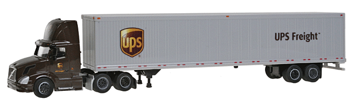 HLP - Volvo Semi Tractor w/Trailer - Assembled - UPS Freight - 734-SPT3303