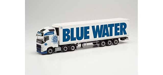 Herpa - Volvo Tractor with Reefer Trailer - Assembled - Blue Water ...