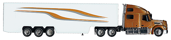 A Line - Volvo VT880 Tractor with Trailer - Bronze - 116-715