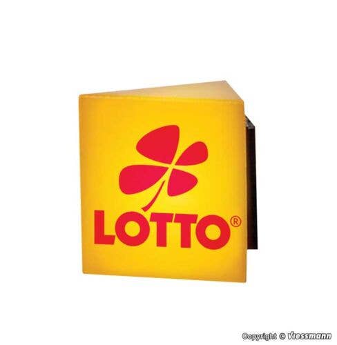 Viessmann - Wall-Mount LED Lighted Lotto Sign - 3/8 x 3/8" .95 x .95cm ...