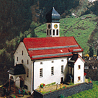 Kibri - "Wassen/Gotthard" Church - 6-1/2 x 4-1/2" 17 x 11.5cm - 405-7010