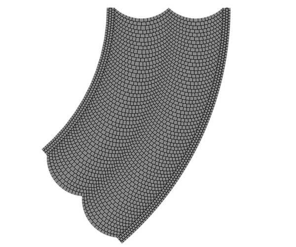 Curved Cobblestone Road