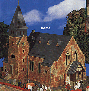 Kibri - Westerwald Church - 9-7/16 x 6-3/8 x 8-7/8" 24 x 16 x 22cm ...