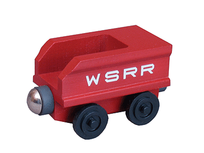 Whittle - Whittle Toy Train: Tender - (silver, red) - 802-100111