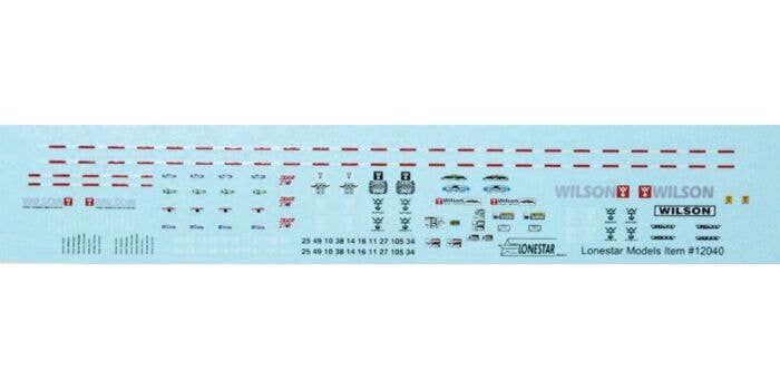 Lonestar - Wilson 43' Pacesetter Grain Trailer Decal Set - 437-12040