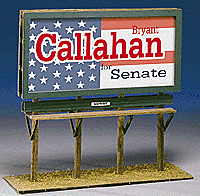 Midwest - Wood Billboard Kit - 1 "Pole Style" Billboard w/4 Designs ...