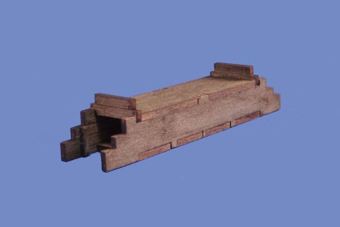 Blair Line - Wood Box Culvert - 3.2 x 3/4 x 1/2" 8.1 x 1.9 x 1.3cm ...