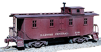 AMD - Wood Caboose - Kit (Laser-Cut Wood) - Illinois Central (With Side ...