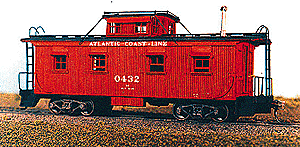 AMD - Wood Caboose - Kit (Laser-Cut Wood) - Atlantic Coast Line (Class ...