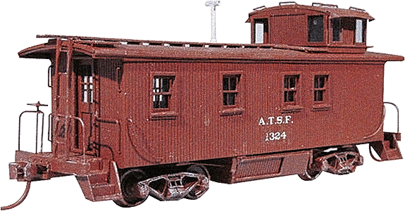 AMD - Wood Caboose - Kit (Laser-Cut Wood) - Atchison, Topeka & Santa Fe ...