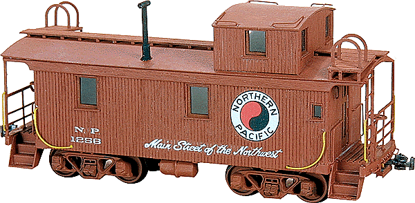 AMD - Wood Caboose - Kit (Laser-Cut Wood) - Northern Pacific 1200 ...