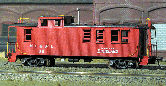 AMD - Wood Caboose - Kit (Laser-Cut Wood) - Nashville, Chattanooga & St ...