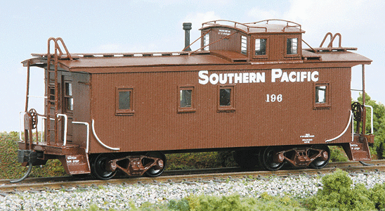AMD - Wood Caboose - Kit (Laser-Cut Wood) - Southern Pacific Modernized C-30-1 - 152-876