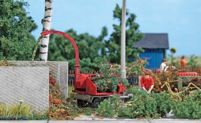 Busch - Wood Chipper Trailer - Orange - 189-59965