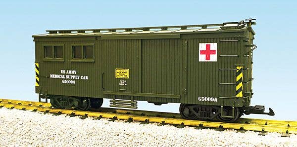 USA - Wood Ice Reefer - Ready to Run - US Army Medical Storage Car ...