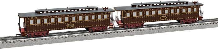 Lionel - Wood Sleeper and Parlor Coach Set - 3-Rail - Ready to Run ...
