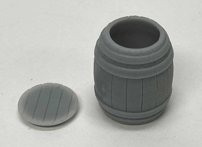 Phoenix Pr - Wooden Barrel w/Bottom - Unpainted 3D Print pkg(2) - 586-32645