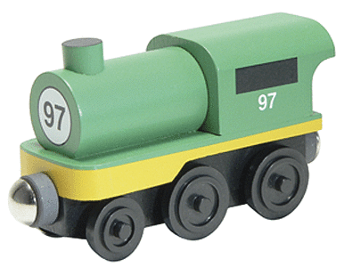 Whittle - Wooden Toy Train: 2-4-0 Steam Engine - Green - 802-100001