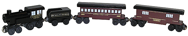 Whittle - Wooden Toy Train: 4-4-0 "1880" Set - Pennsylvania (Engine ...