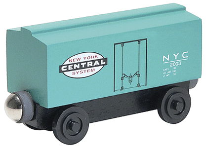 Whittle - Wooden Toy Train: Boxcar - New York Central #2003 (Green ...