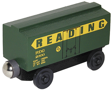 Whittle - Wooden Toy Train: Boxcar - Reading #2000 - 802-100230