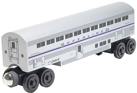 Whittle - Wooden Toy Train: Coach Car - Amtrak - 802-534102