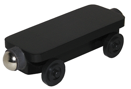 Whittle - Wooden Toy Train: Flatcar - Whittle Shortline Railroad (black ...