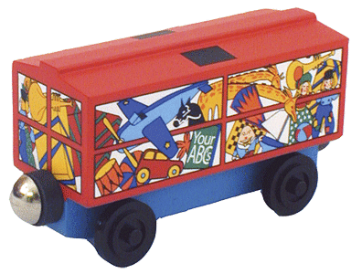 Whittle - Wooden Toy Train: Little Engine That Could - Red Toy Car ...