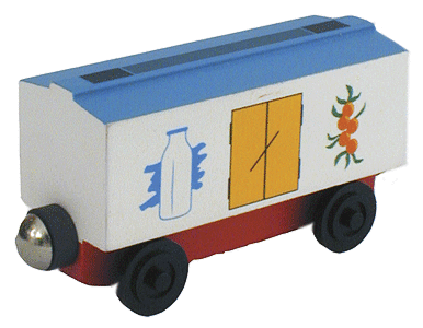 Whittle - Wooden Toy Train: Little Engine That Could - White Boxcar ...