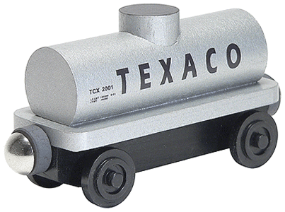 Whittle - Wooden Toy Train: Tank Car - Texaco TCX #2001 - 802-100454