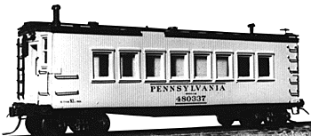 Westerfld - XL Boxcar - PRR MOW Later Scheme 1938-60+ Riding Car - 783-7504