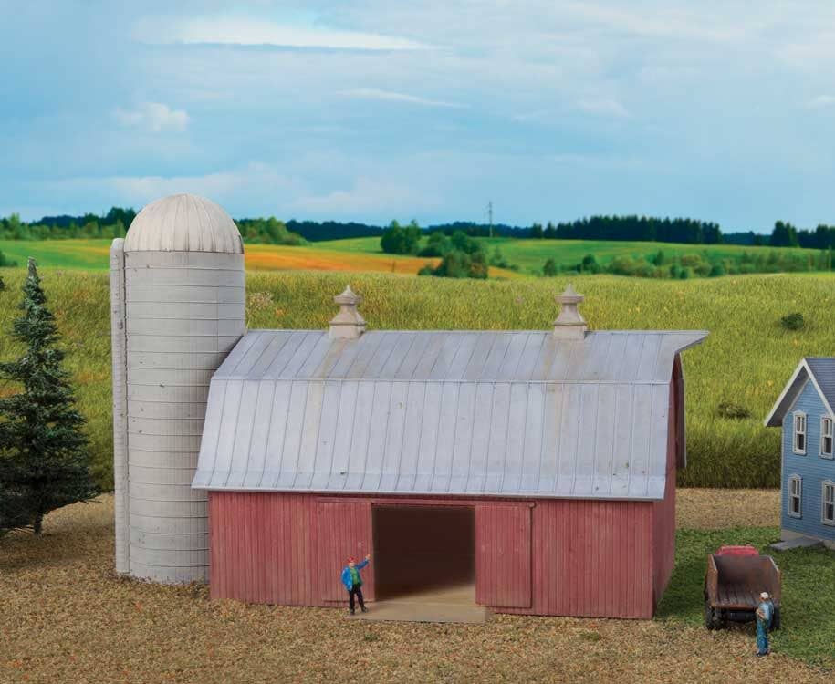 Ho Scale Silos Barn